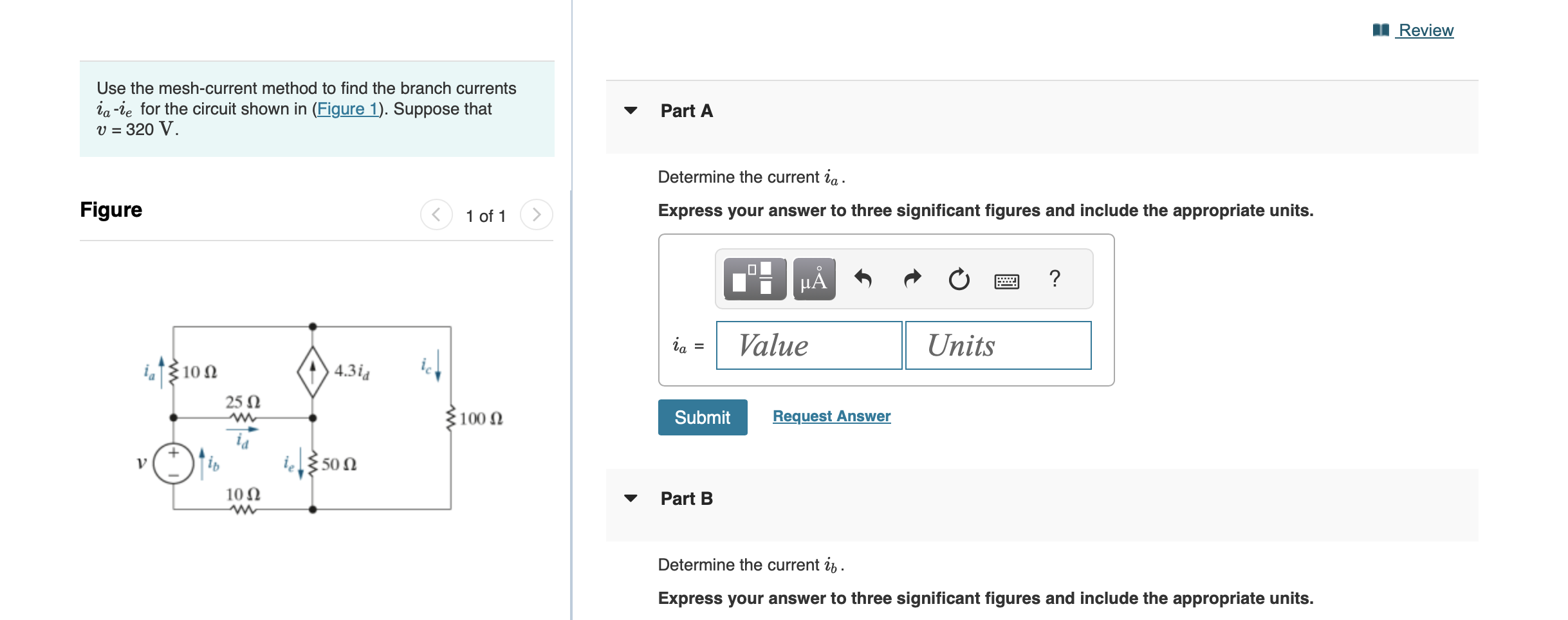 Solved Use the mesh-current method to find the branch | Chegg.com