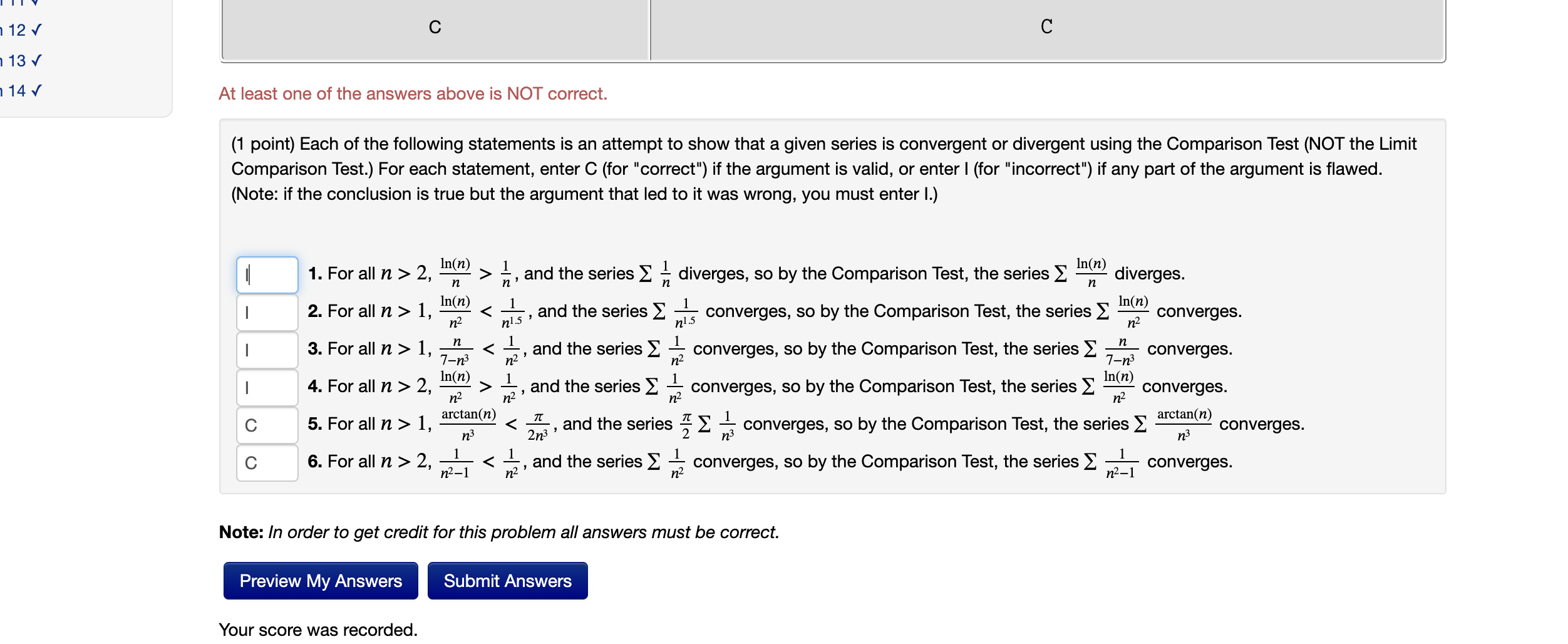 Solved (1 ﻿point) ﻿Each of ﻿the following statements is an | Chegg.com