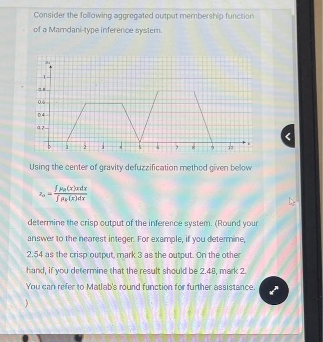Solved Consider the following aggregated output membership | Chegg.com