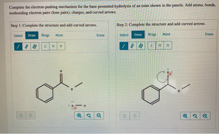 Solved Complete the electron pushing mechanism for the | Chegg.com