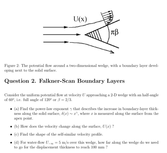 Solved Figure 2: The potential flow around a two-dimensional | Chegg.com