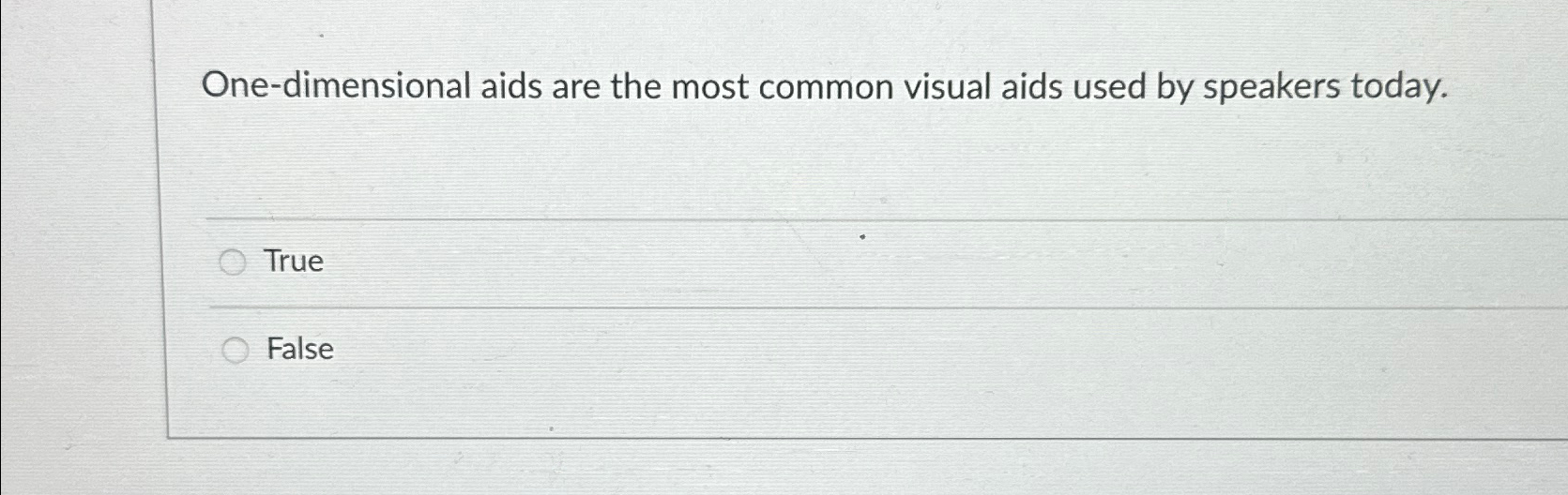 One-dimensional aids are the most common visual aids | Chegg.com