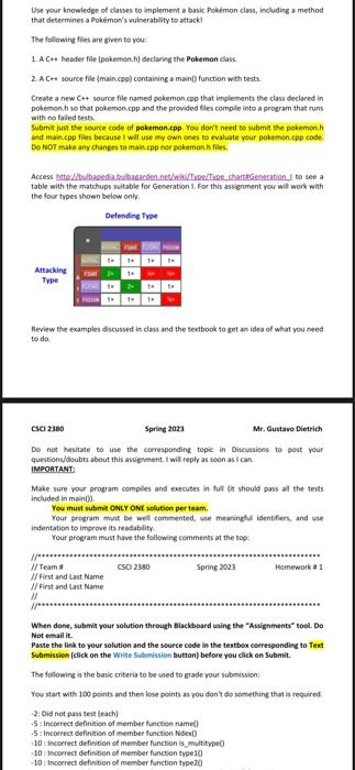 Use your knowledge of classes to implement a basic | Chegg.com