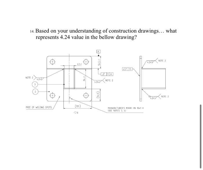 Solved 14. Based on your understanding of construction | Chegg.com