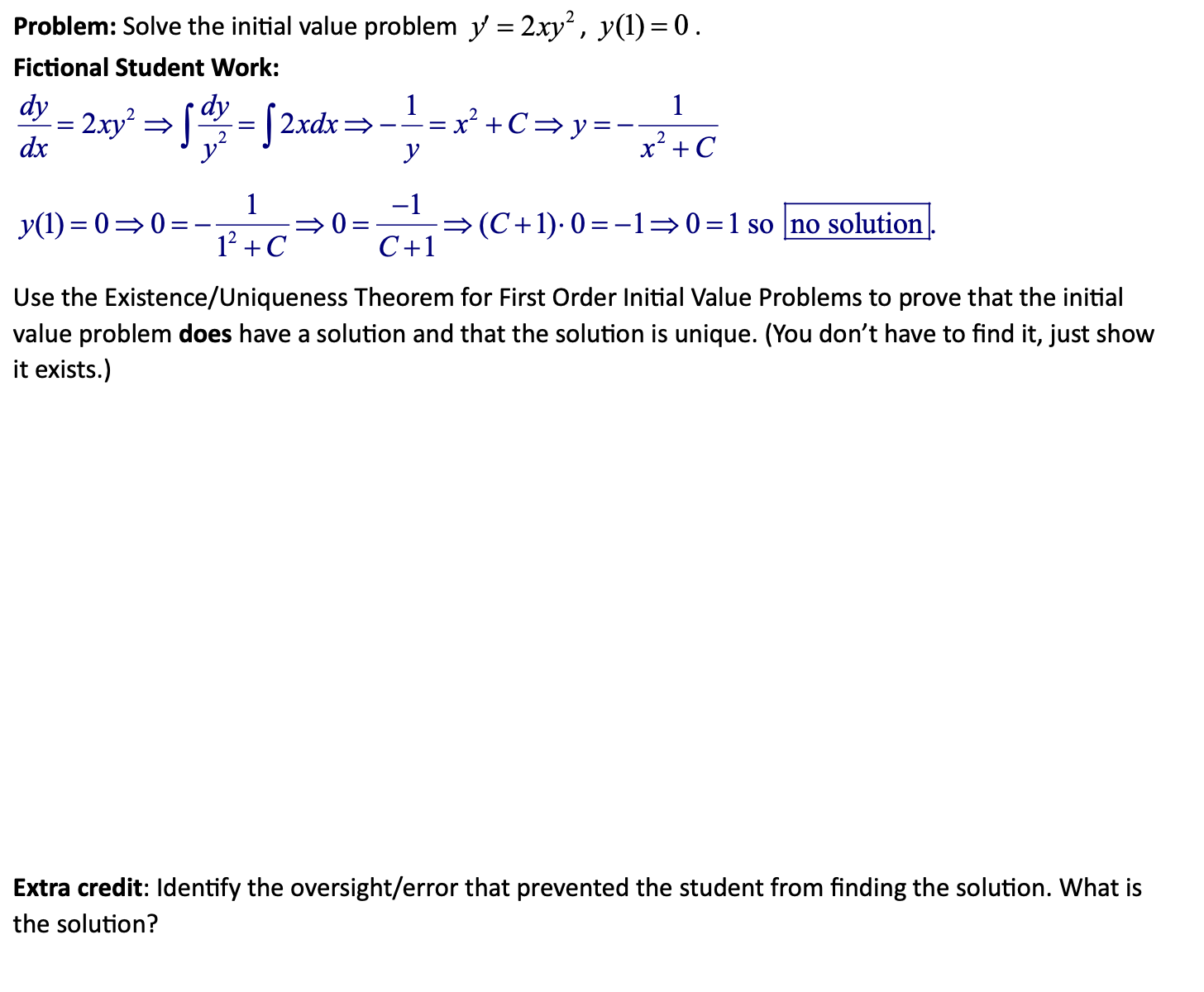Solved Problem: Solve the initial value problem | Chegg.com