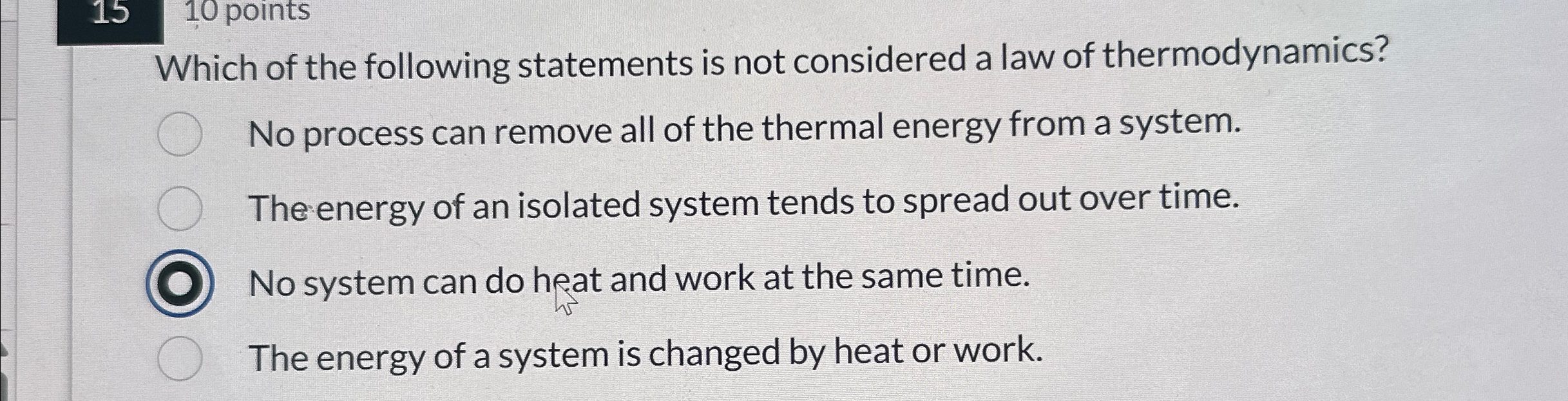 Solved 10 ﻿pointsWhich of the following statements is not | Chegg.com