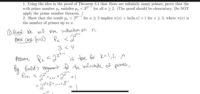 Solved 1. Using the idea in the proof of Theorem 3.1 that | Chegg.com