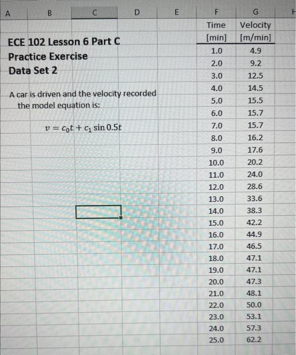 Solved need to know which formulas to put in excel to solve | Chegg.com