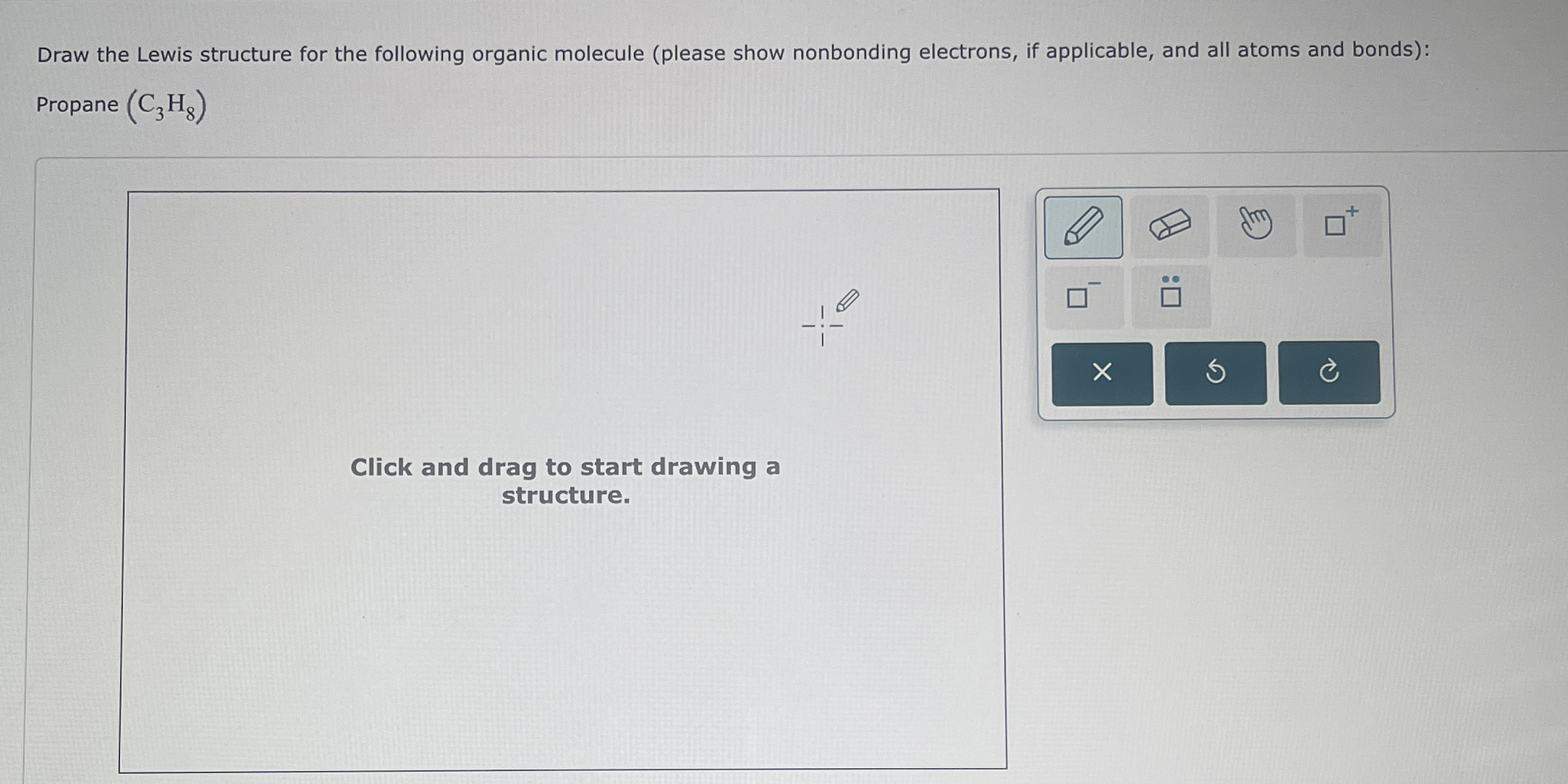 Solved Draw the Lewis structure for the following organic | Chegg.com