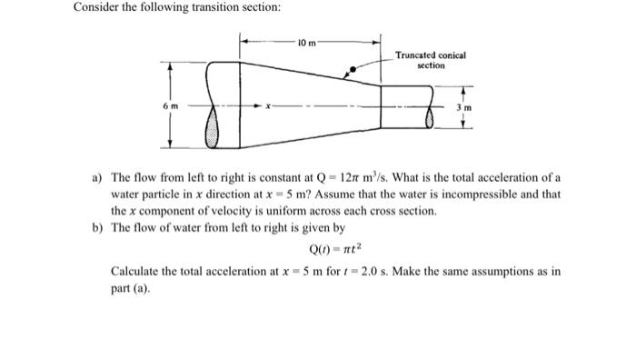 Solved Consider the following transition section: a) The | Chegg.com