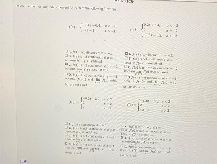 Solved Determine the most accurate statement for each of the | Chegg.com