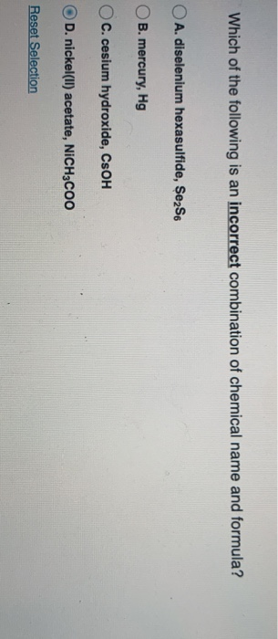 Solved Which of the following is an incorrect combination of | Chegg.com