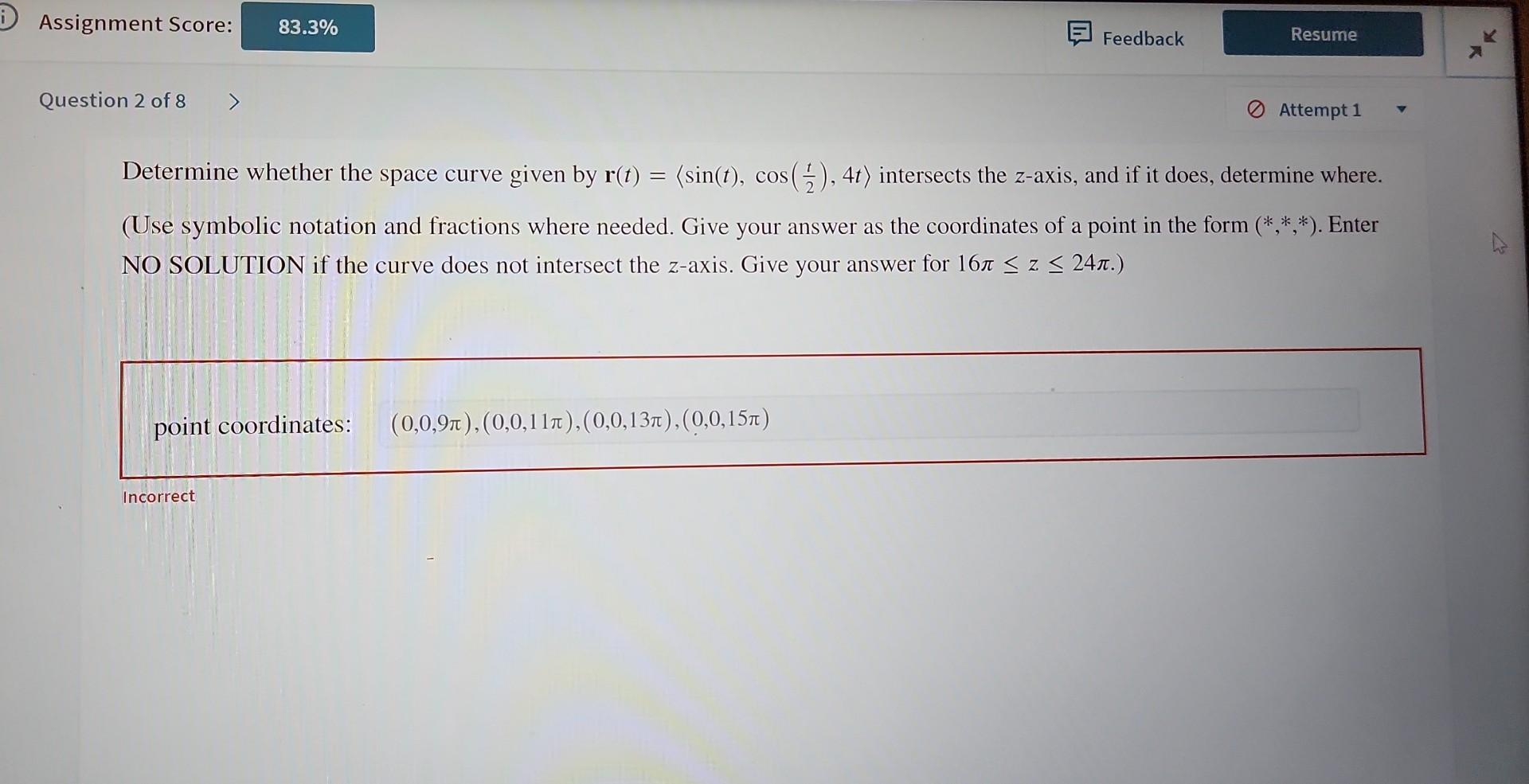 Solved Determine whether the space curve given by | Chegg.com Solved Determine whether the space curve given by | Chegg.com