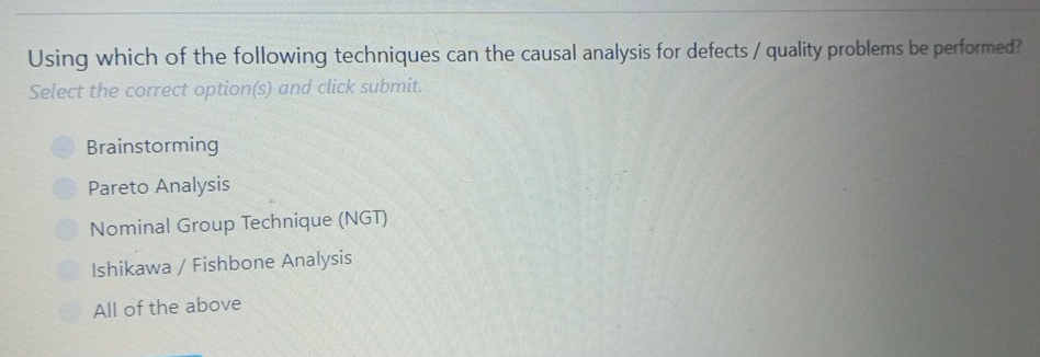 Solved Using which of the following techniques can the | Chegg.com
