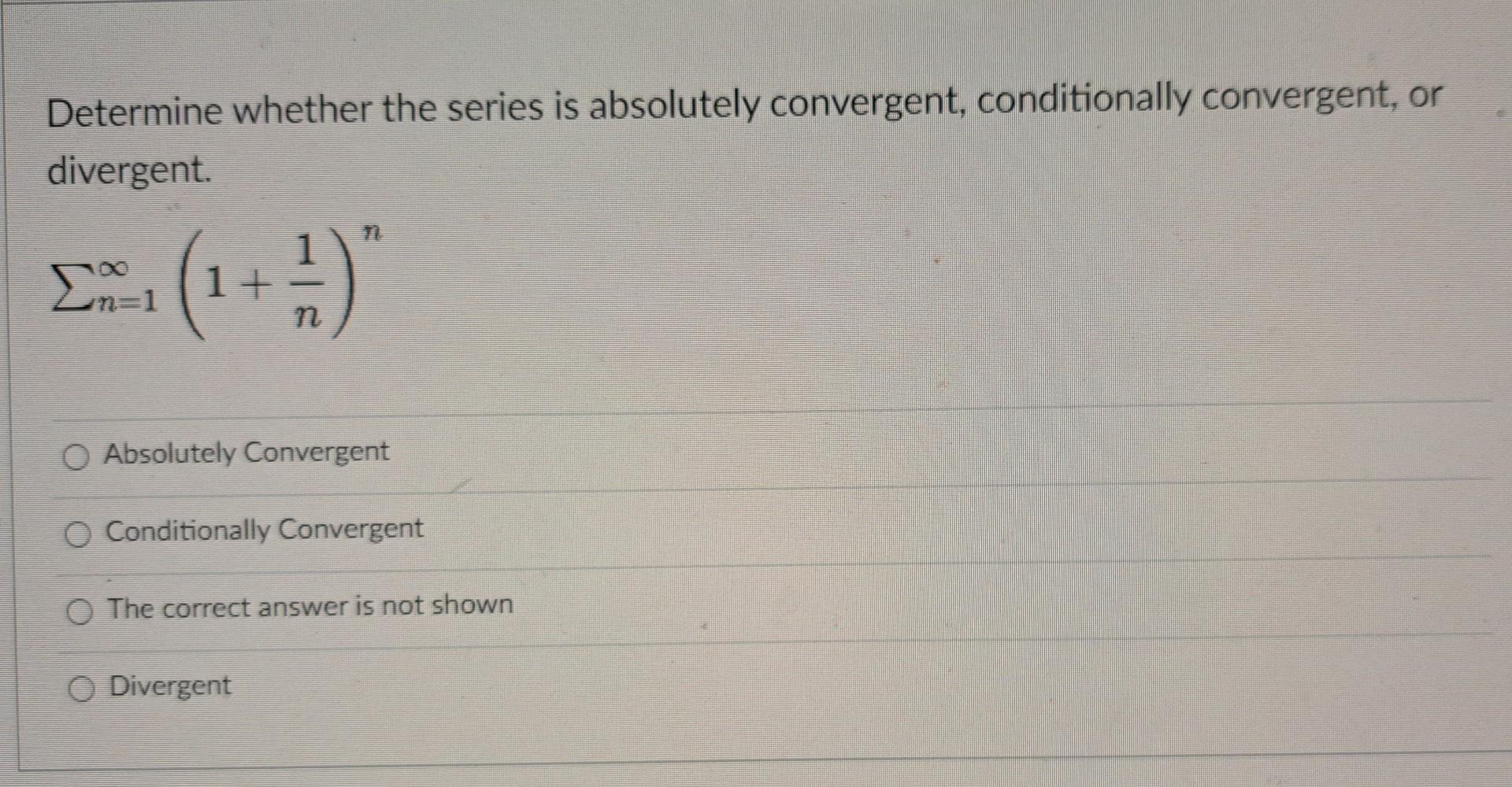 Solved Determine whether the series is absolutely | Chegg.com