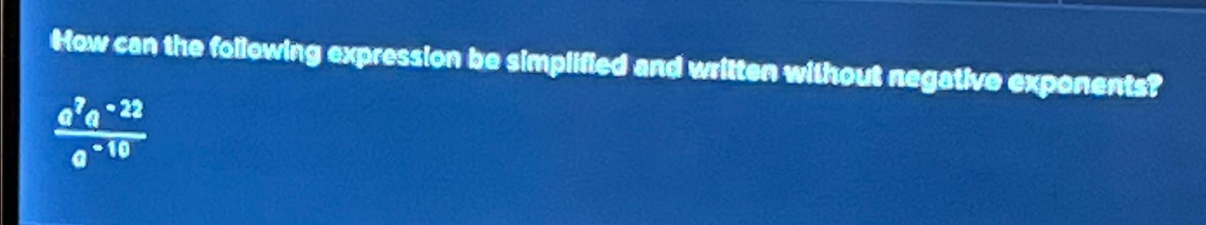 Solved How can the following expression be simplitied and | Chegg.com