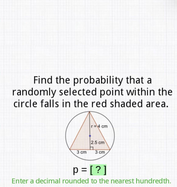 Solved Find the probability that a randomly selected point | Chegg.com