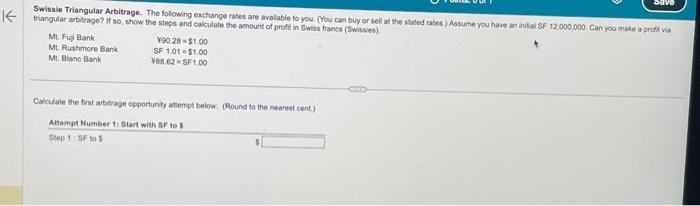 Solved triangular arbitrage? if so, show the steps and | Chegg.com