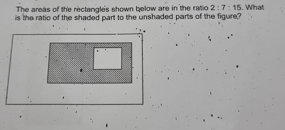 Solved The areas of the rectangles shown below are in the | Chegg.com