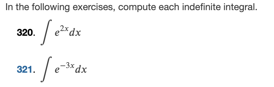 Solved In the following exercises, compute each indefinite | Chegg.com