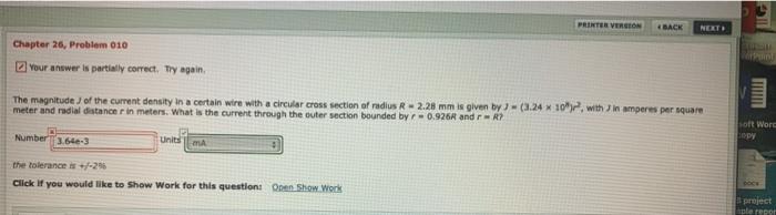 Solved PRINTER VERSTON BACK NEXT Chapter 26, Problem 010 | Chegg.com