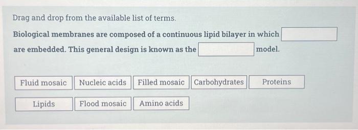 Solved Drag and drop from the available list of terms. | Chegg.com
