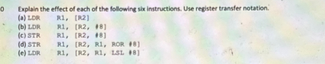 Solved Explain the effect of each of the following six | Chegg.com Solved Explain the effect of each of the following six | Chegg.com