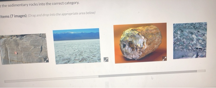 Solved Sort the sedimentary rocks into the correct category. | Chegg.com