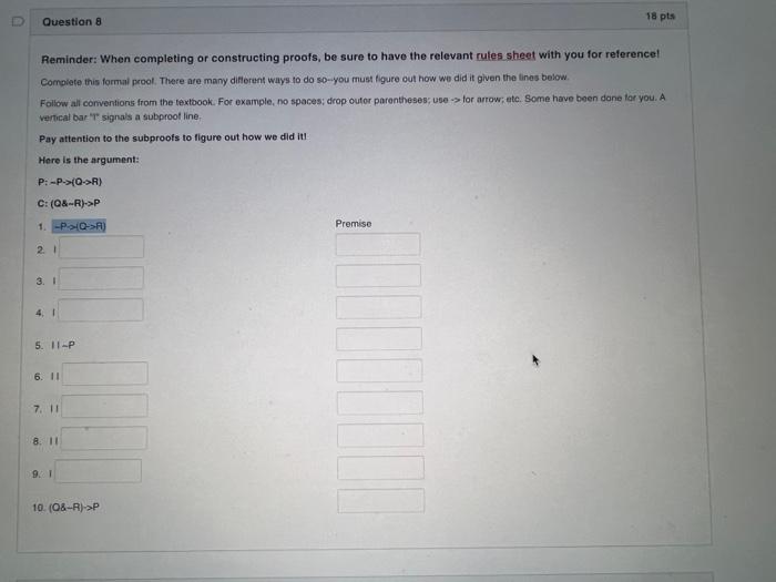 Reminder: When completing or constructing proofs, be | Chegg.com