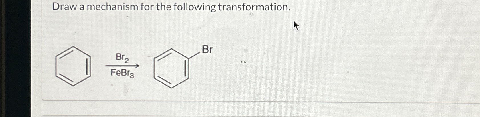 Solved Draw a mechanism for the following transformation. | Chegg.com