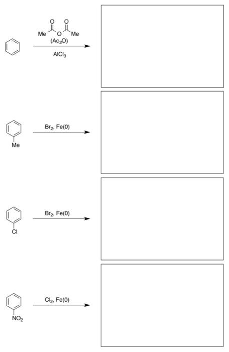 Solved Aromatic Substitution Reactionsa) Provide the | Chegg.com