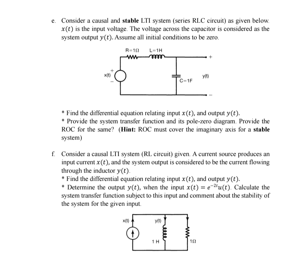 Solved e. ﻿Consider a causal and stable LTI system (series | Chegg.com