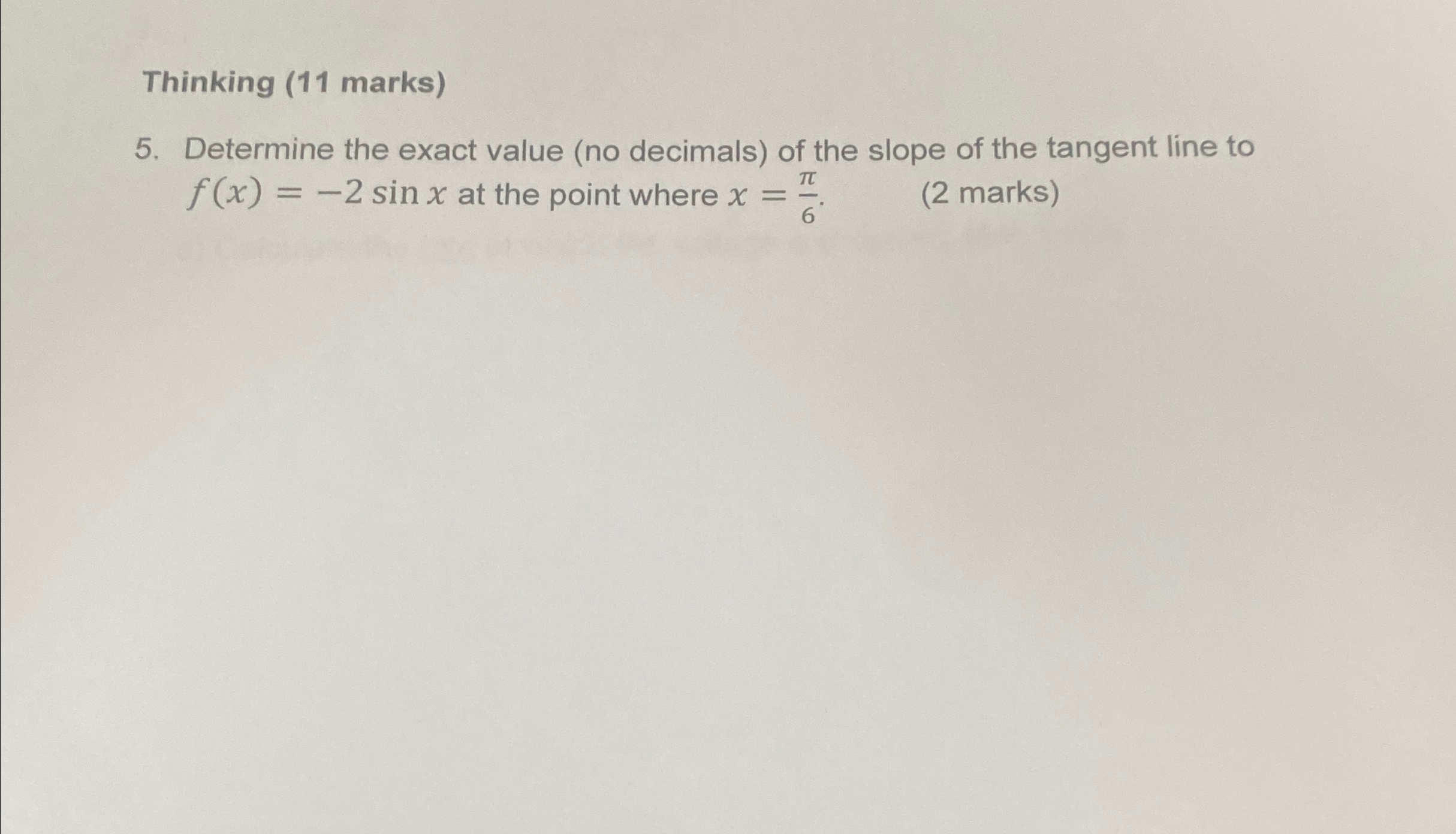 Solved 5. ﻿Determine the exact value (no decimals) ﻿of the | Chegg.com
