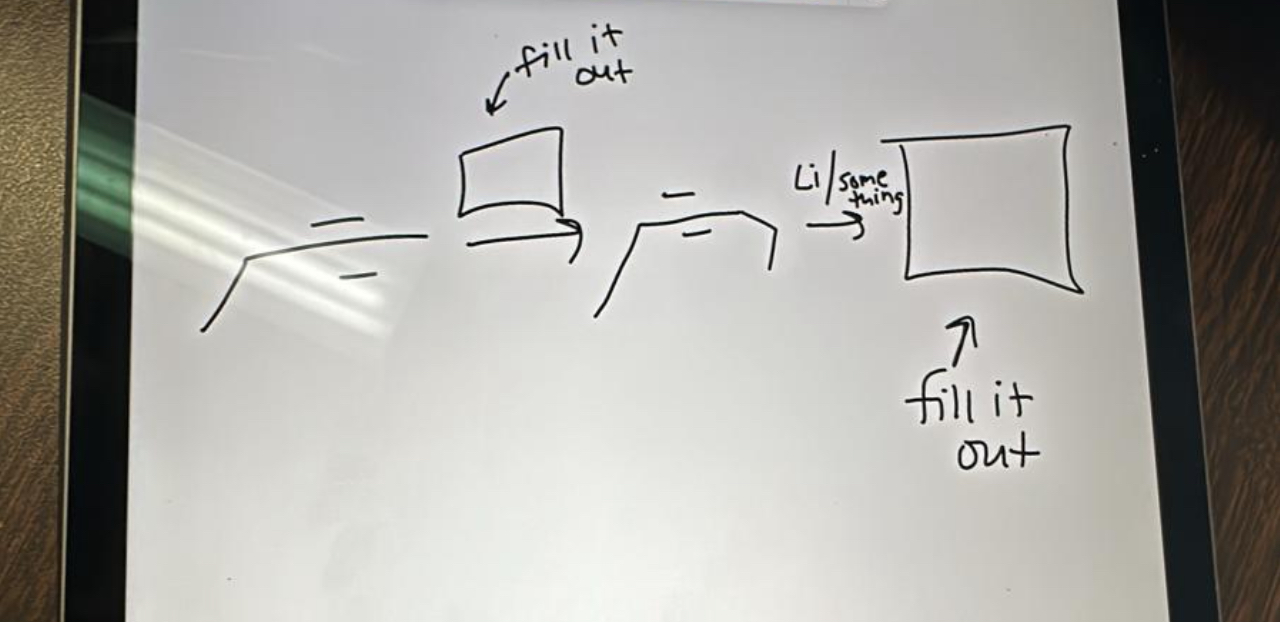 Solved What should be in the empty boxes for this alkyne | Chegg.com