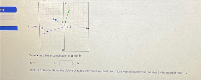 Solved Write ( mathbf{x} ) as a linear combination of ( | Chegg.com
