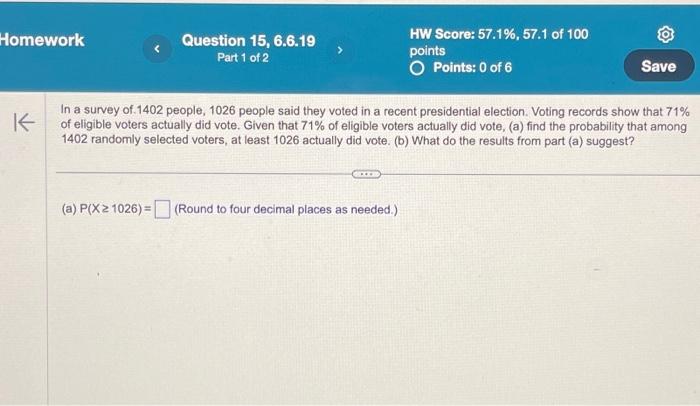 Solved Homework Question 15, 6.6.19 > Part 1 of 2 ... HW | Chegg.com