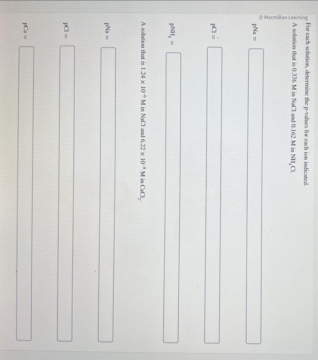 Solved For each solution, determine the p-values for each | Chegg.com