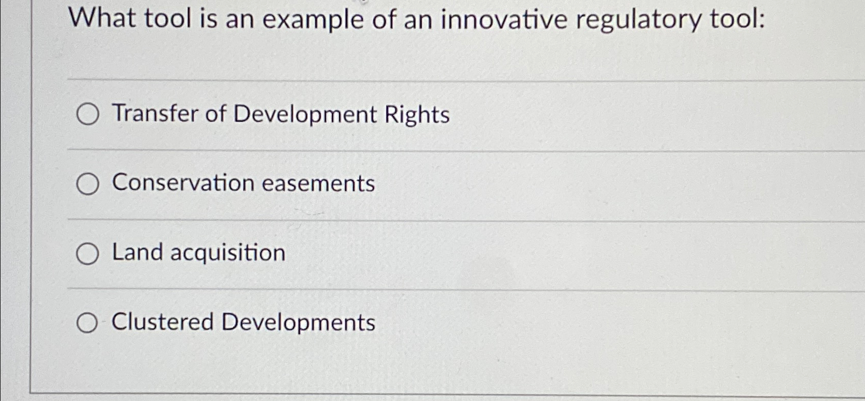 Solved What tool is an example of an innovative regulatory | Chegg.com