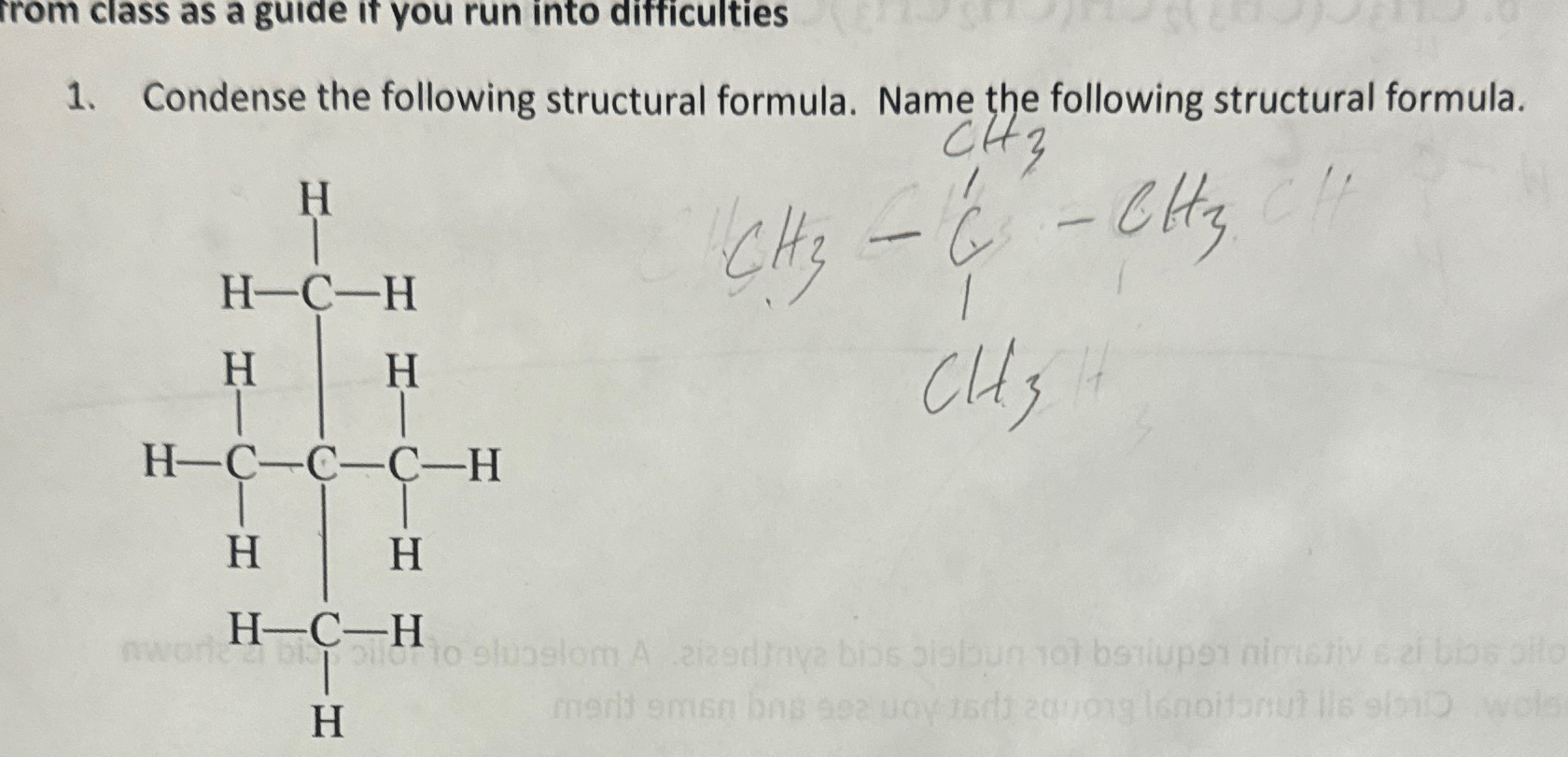 Solved from class as a guide if you run into | Chegg.com