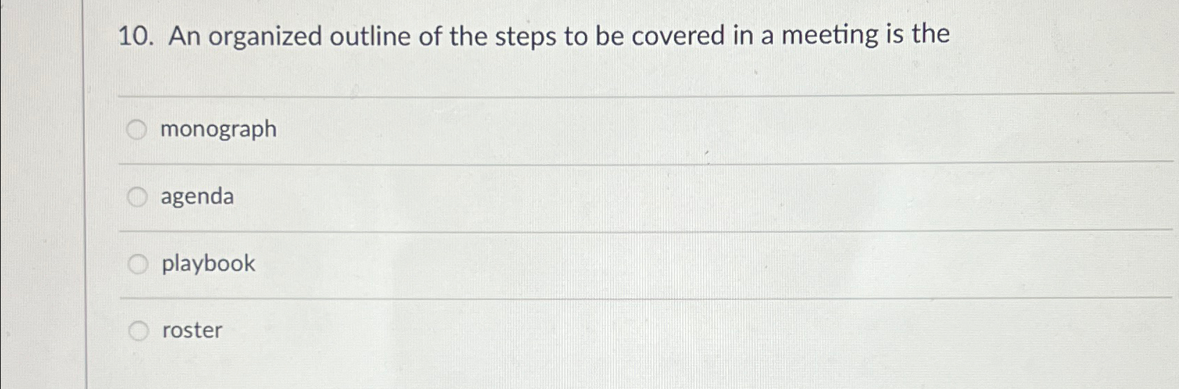 Solved An organized outline of the steps to be covered in a | Chegg.com