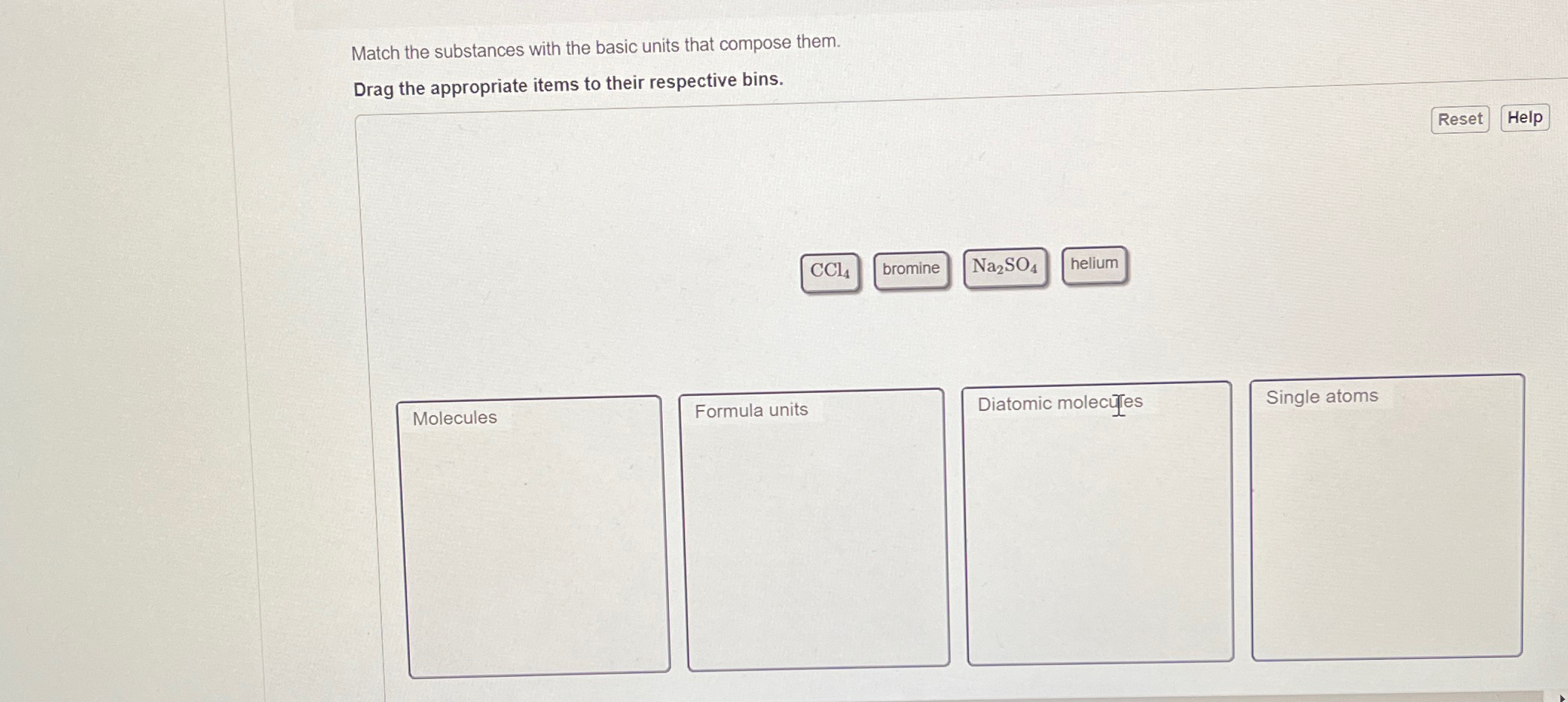 Match the substances with the basic units that | Chegg.com