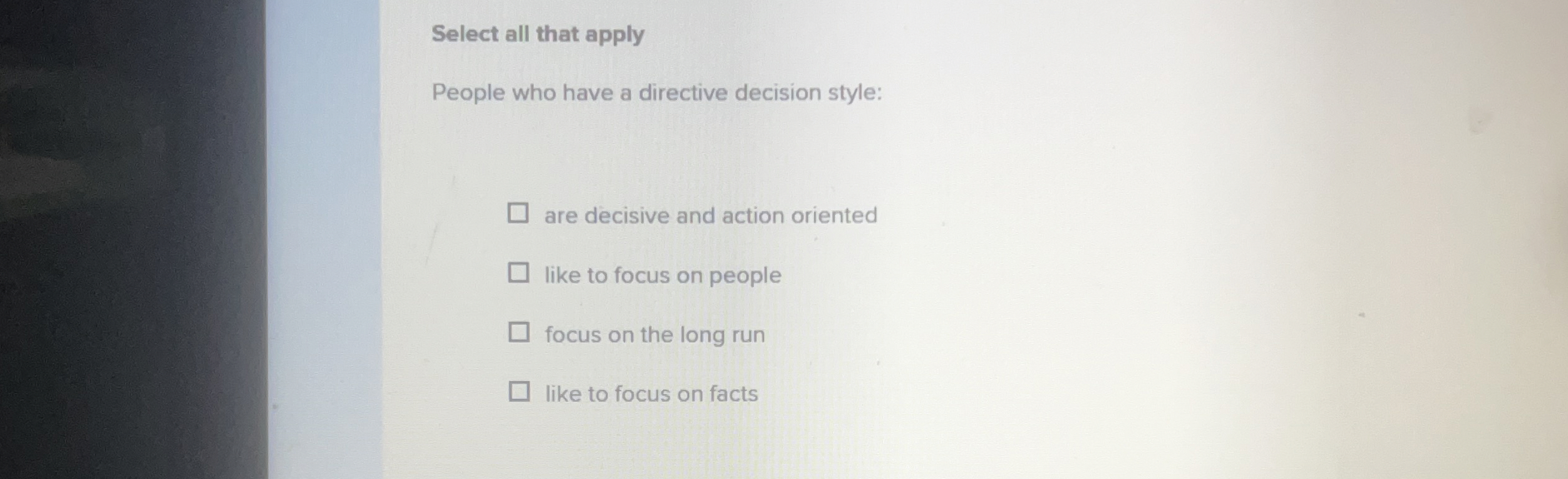 Solved Select all that applyPeople who have a directive | Chegg.com