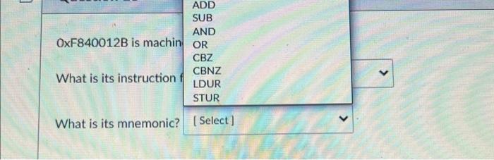 Solved OxF840012B is machine code for an ARM instruction | Chegg.com