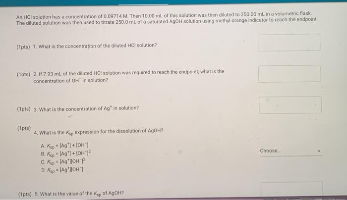 Solved Data And Lab Submission - Determination Of Solubility | Chegg.com