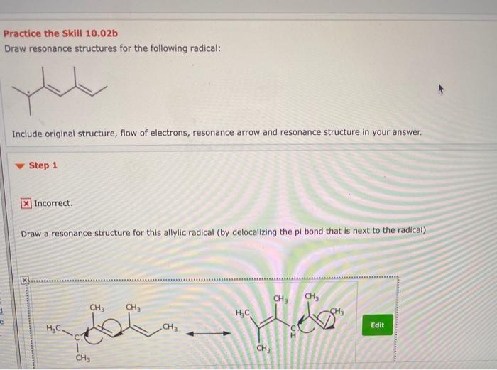 Solved Practice the Skill 10.02b Draw resonance structures | Chegg.com