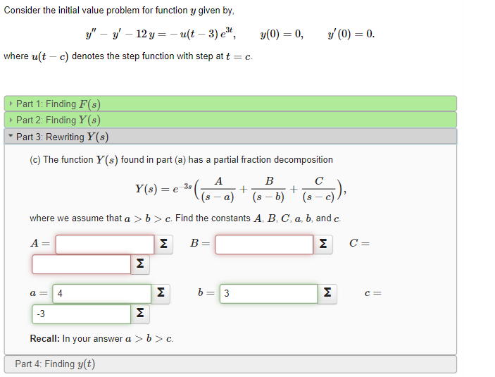 Solved Consider the initial value problem for function y | Chegg.com