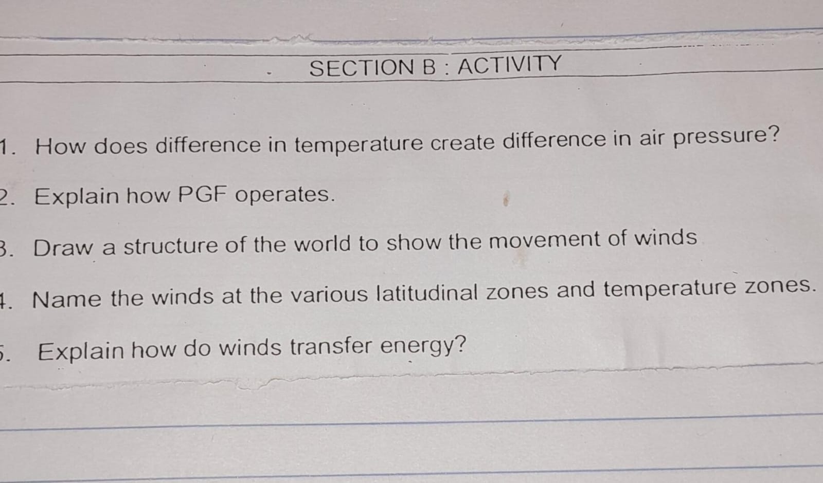 Solved SECTION B : ACTIVITYHow does difference in | Chegg.com