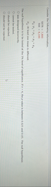 Solved Consider the following | Chegg.com