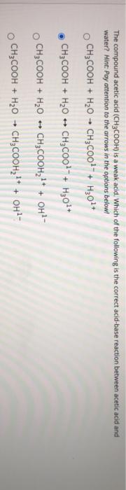 Solved The compound hydrochloric acid (HCI) is a strong | Chegg.com