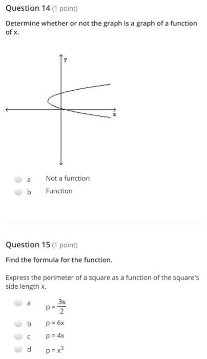 Solved Question 14 1 Point Determine Whether Or Not The 